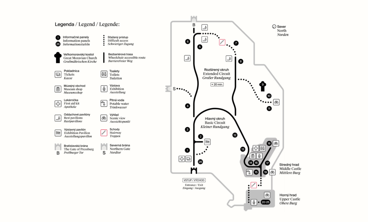Castle map - Hrad Devín